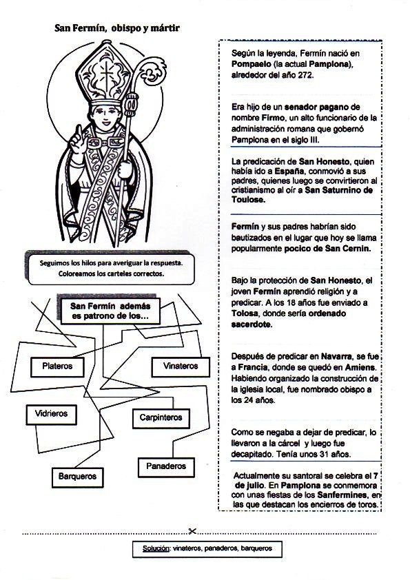 El Rincón de las Melli: San Fermín, obispo y mártir (historia con ...