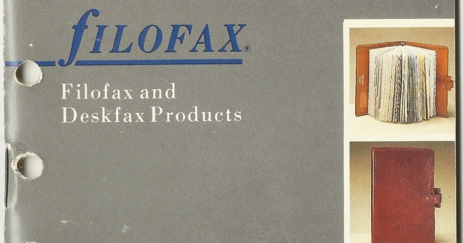 Philofaxy: Filofax 1987 Catalogue