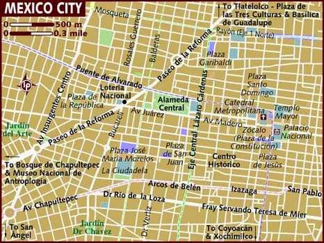 Maps of Mexico City