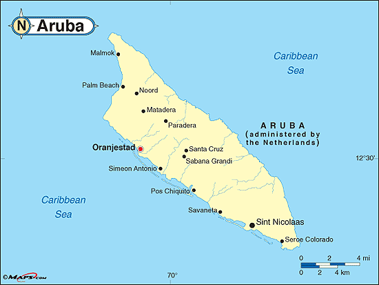 MAPS OF ARUBA