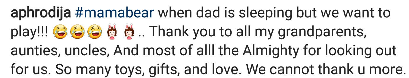 Adorable photo of D'ija and her son