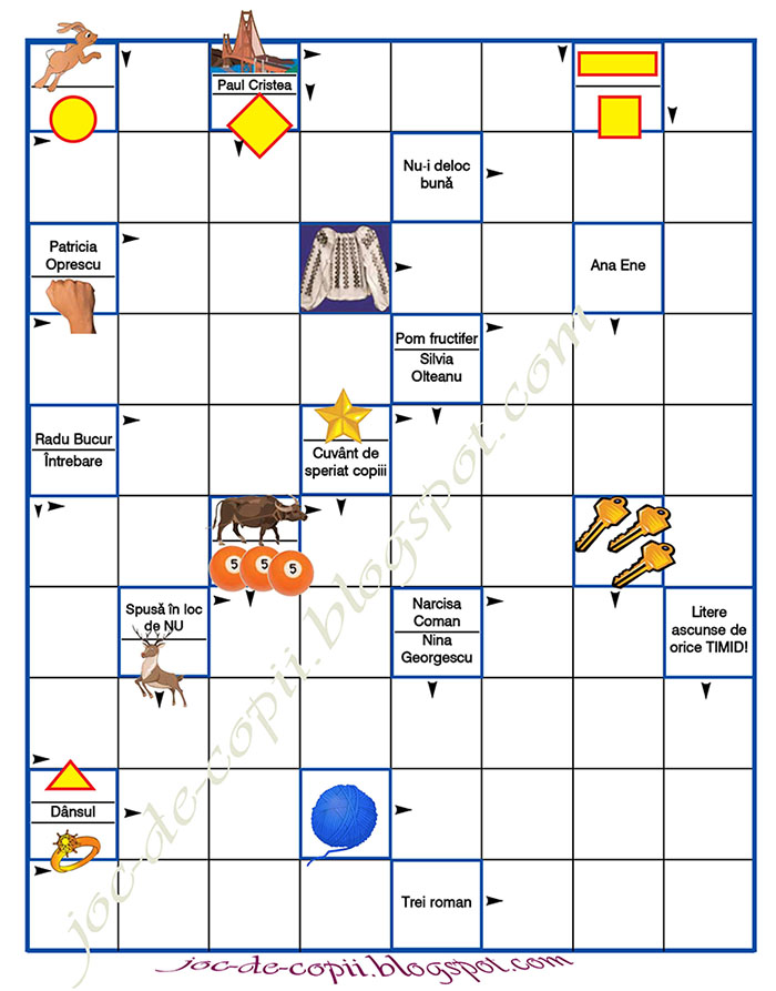 Joc de copii: Integrama ilustrată 13