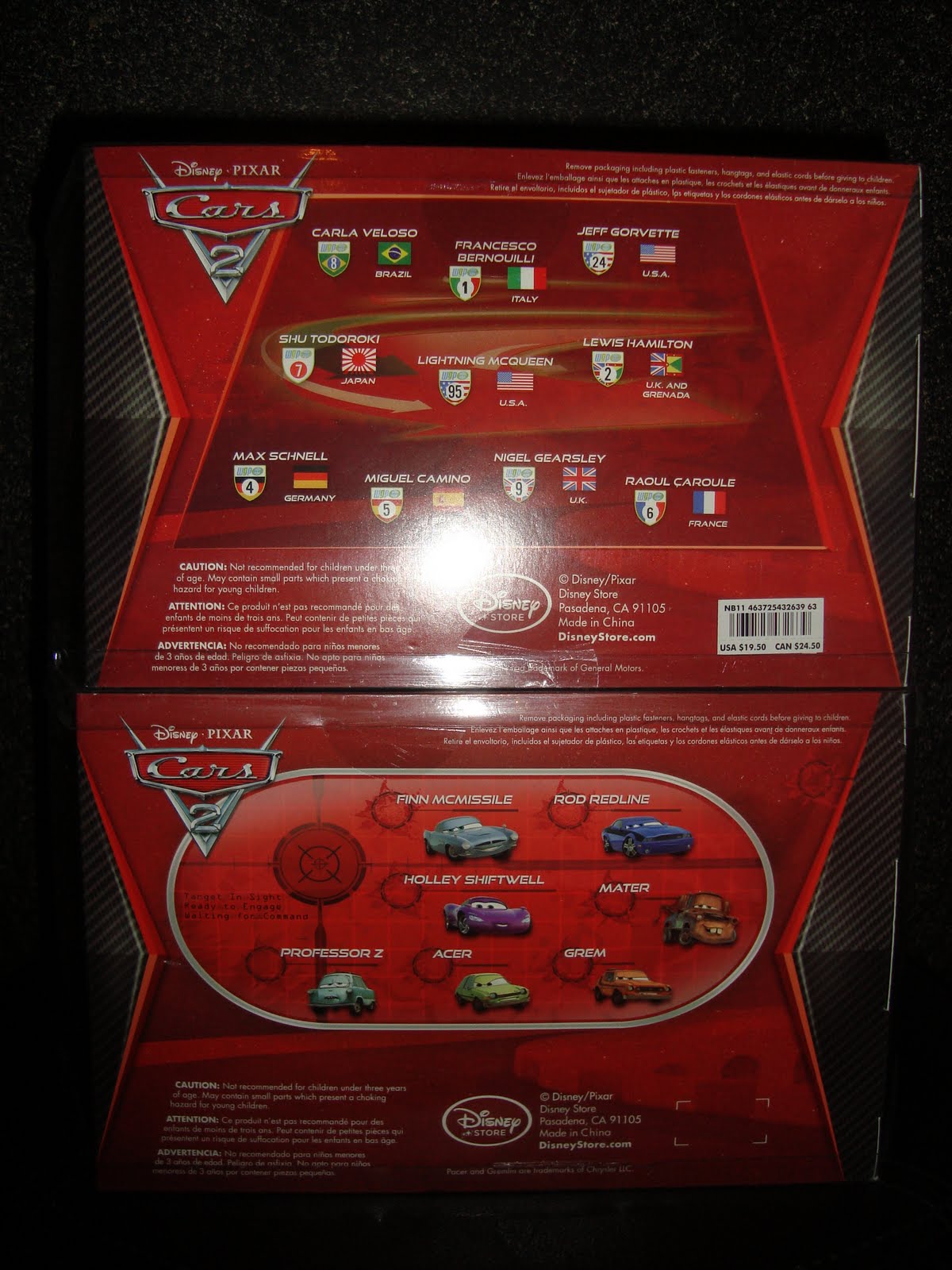 Disney Pixar Fanatics: Disney Store Exlclusive Cars 2 Deluxe PVC Sets