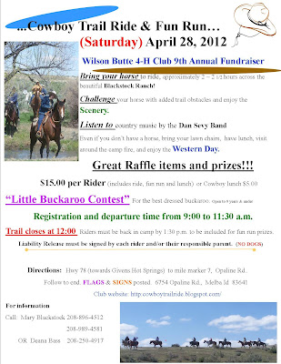 Wilson Butte 4-H Club Trail Ride