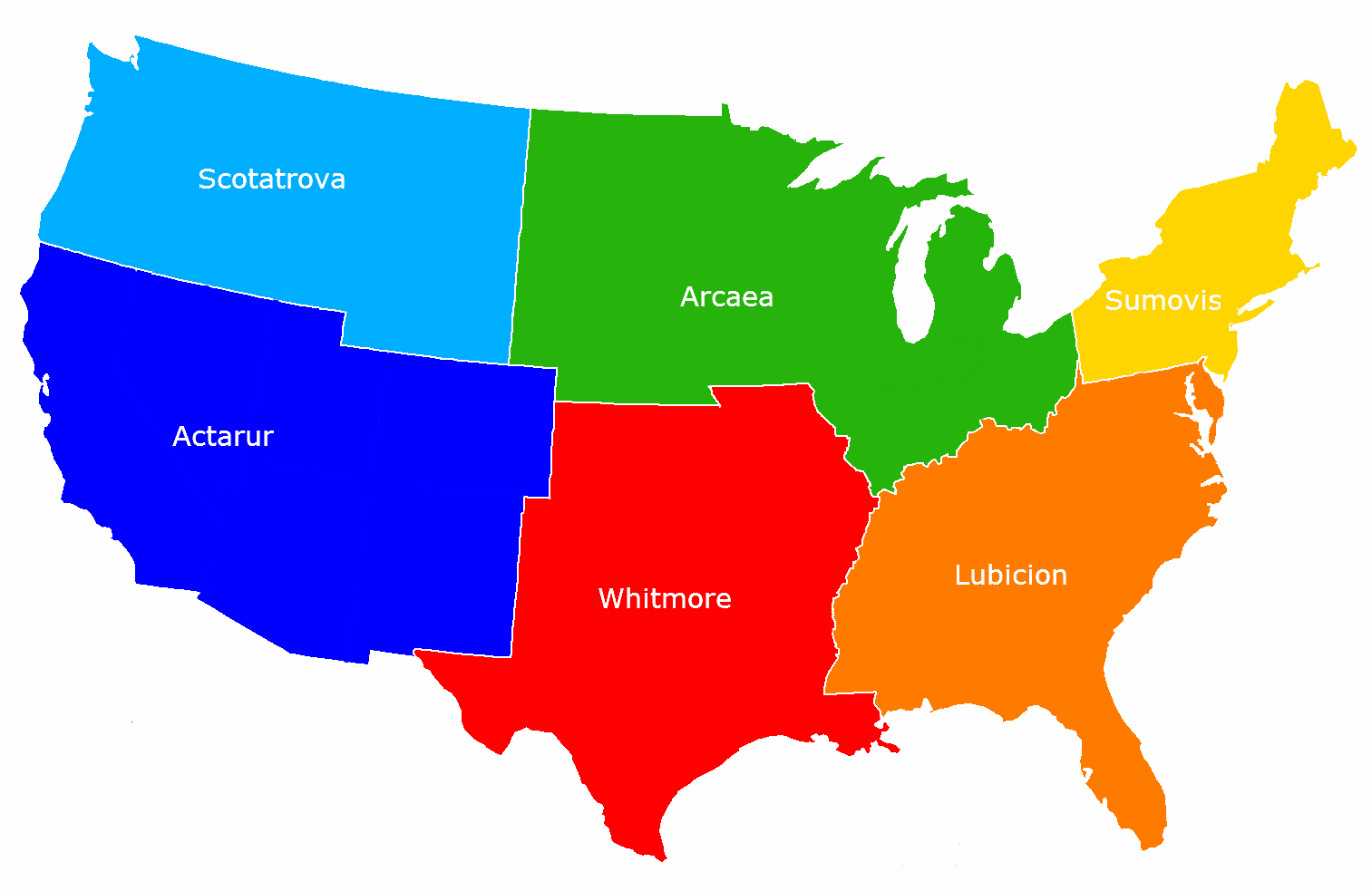 Post-Apocalyptic maps of the world: 2014