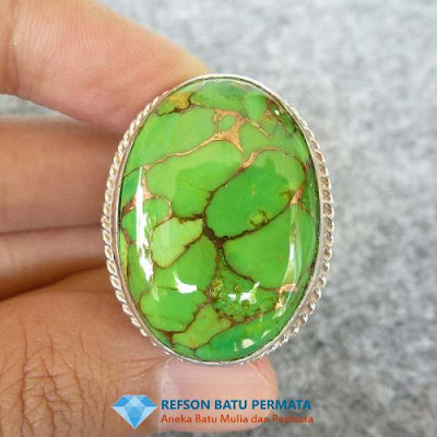 Klik to Open: Batu Akik Pirus Daun - Sept