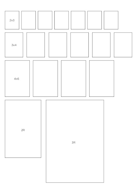 Ukuran Foto 2x3, 3x4, 4x6, 3R, dan 4R dalam cm dan Inchi ~ Matematika Asyik