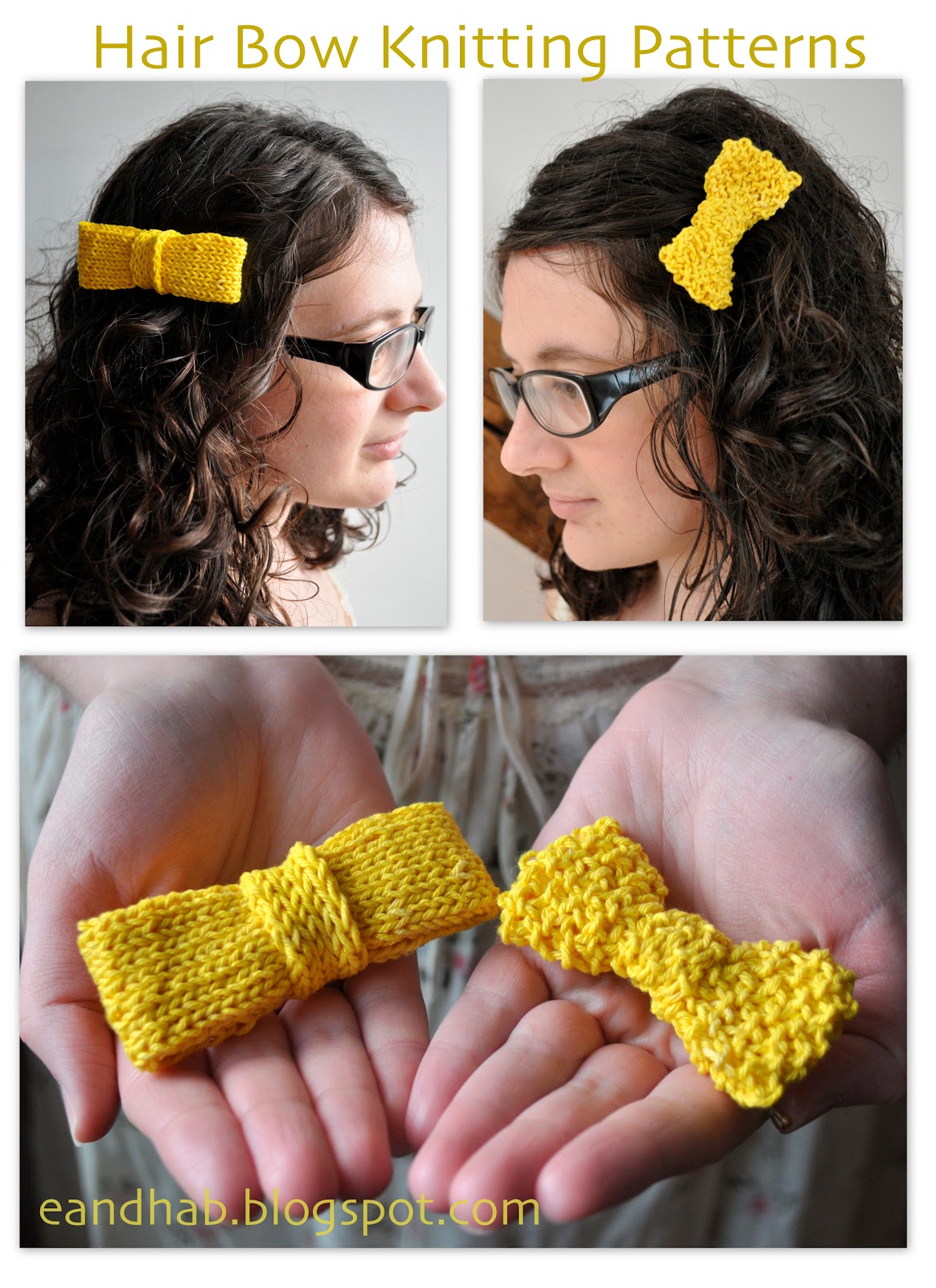 Elephants and Hot Air Balloons: Hair Bows, Two Ways