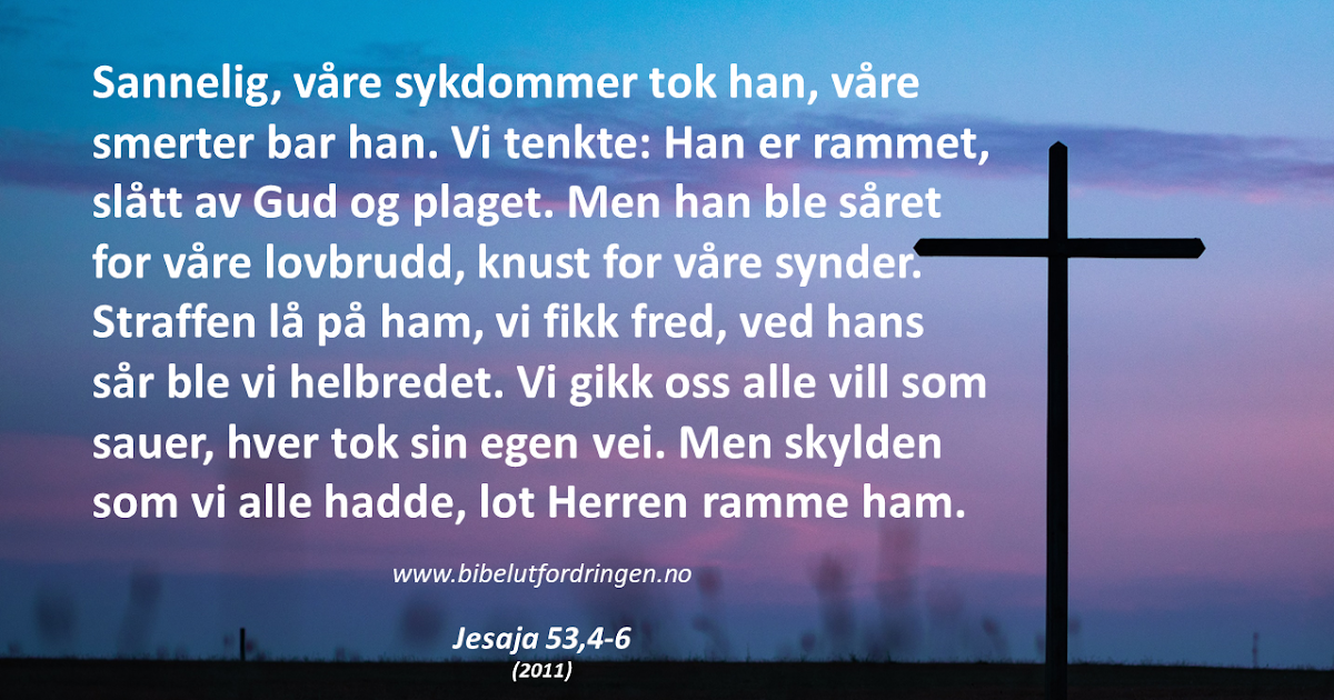 Bibelutfordringen: Jesaja 53,4-6