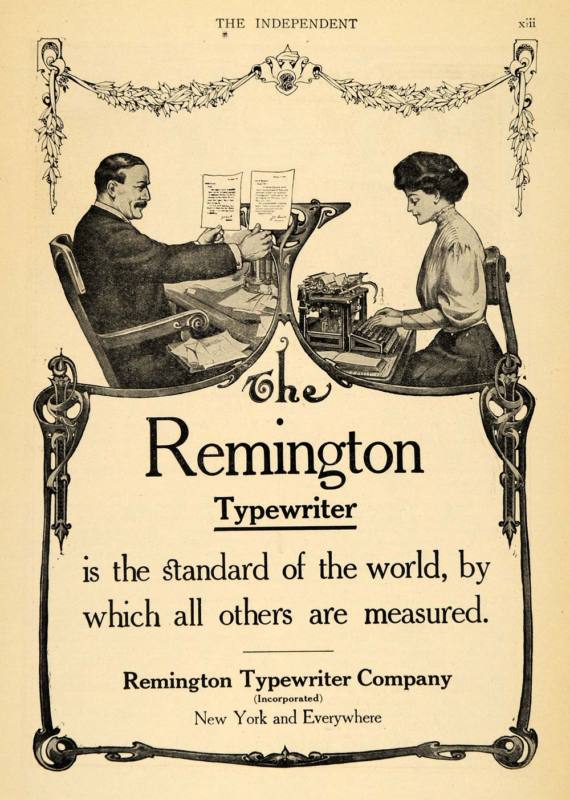 oz.Typewriter: Remington Typewriter Ads