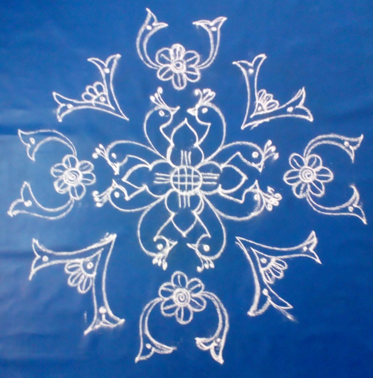 Free hand kolam designs