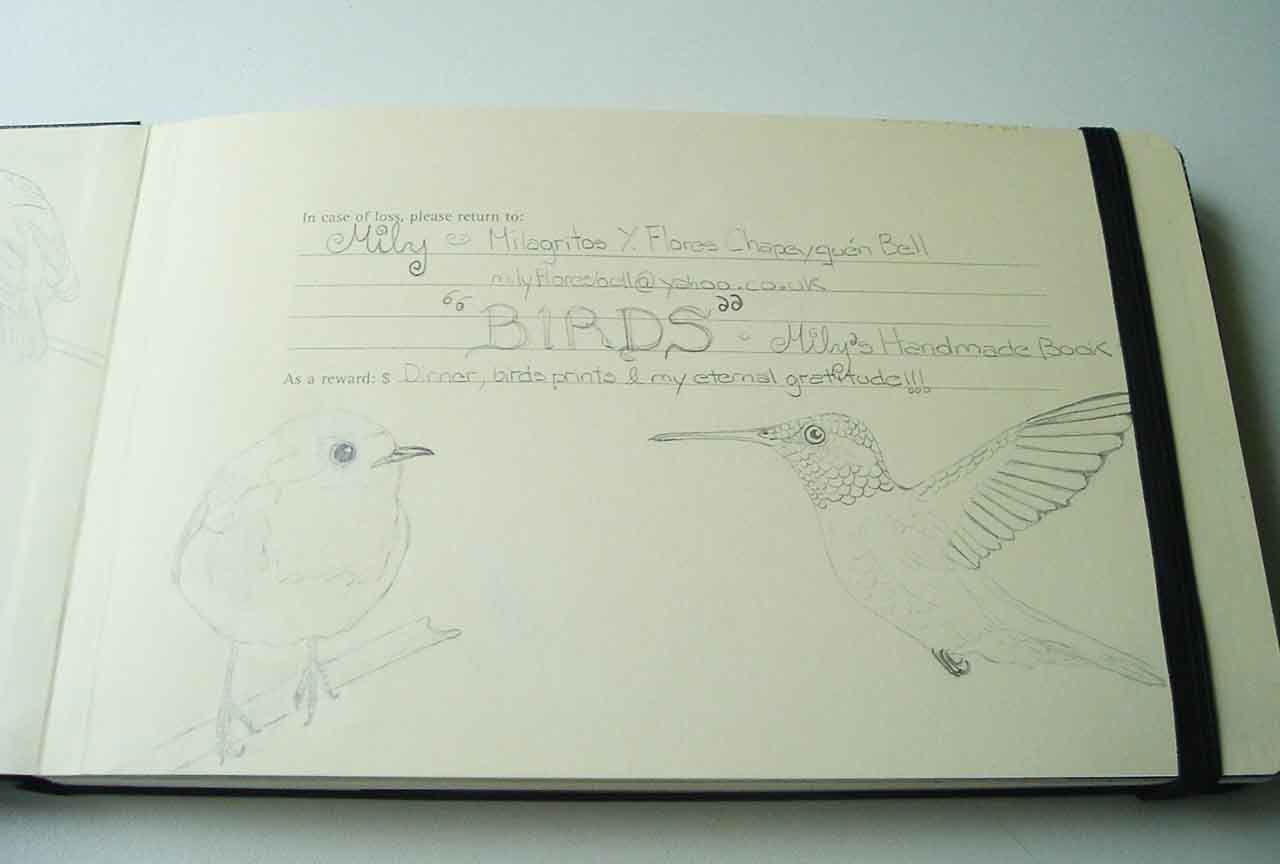 Milycha's Art Blog: Work in Progress : My Birds Journal Cover