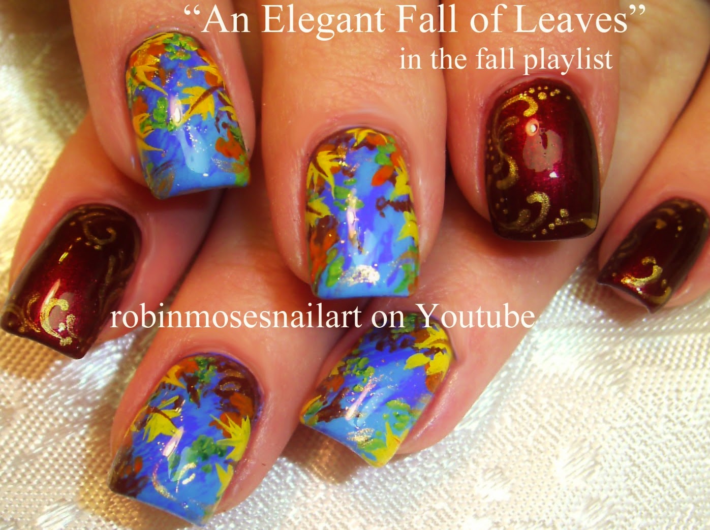 Nail Art by Robin Moses: "Fall nails" "autumn nails" "nail art" "autumn ...