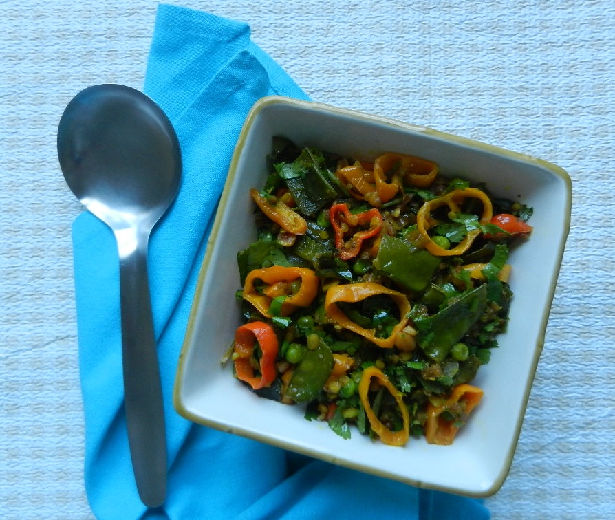 Sizzling Indian Recipes.....: Vine Sweet multicolor peppers,Snow peas ...