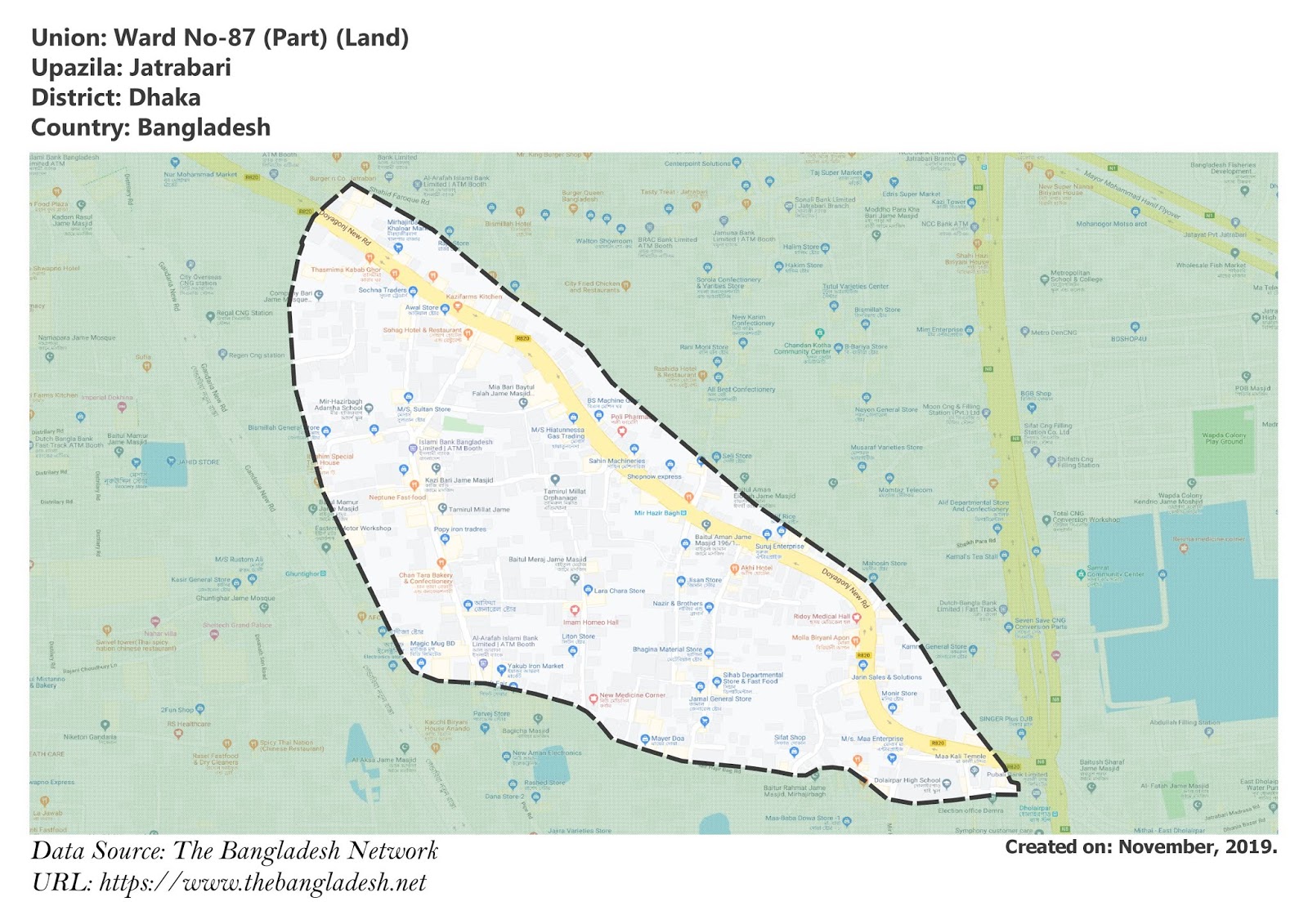 Ward No-87 (Part), Jatrabari, Dhaka