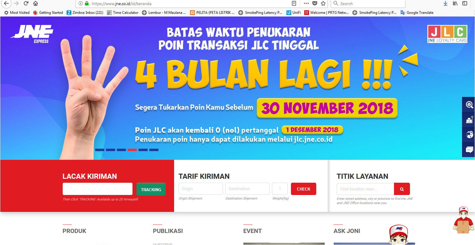 Cara Mudah Cek Status Barang JNE