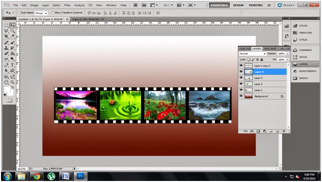 3D Film Roll Eeffect Using Photoshop
