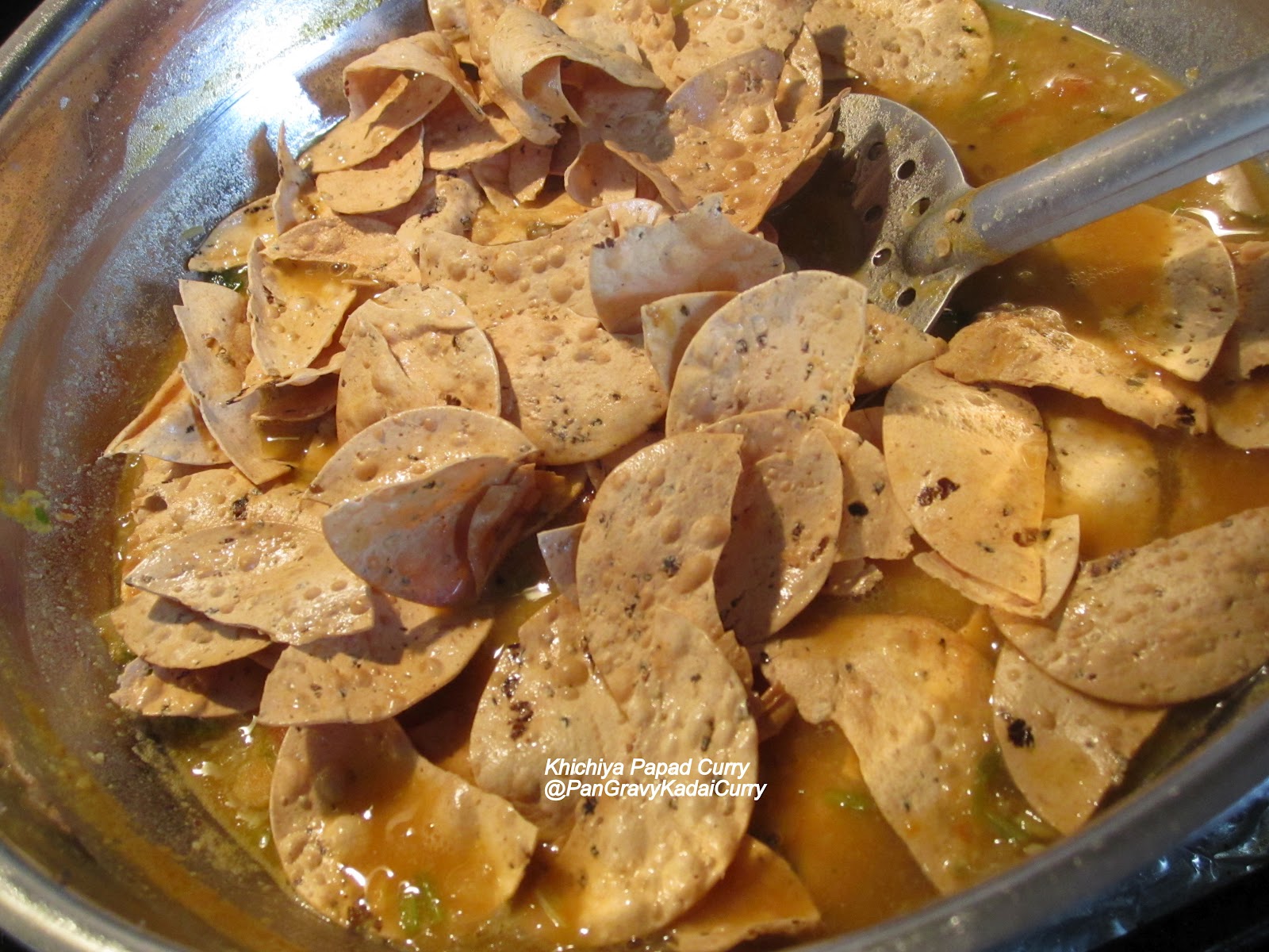 Pan Gravy Kadai Curry: Khichiya Papad And Lentil Curry