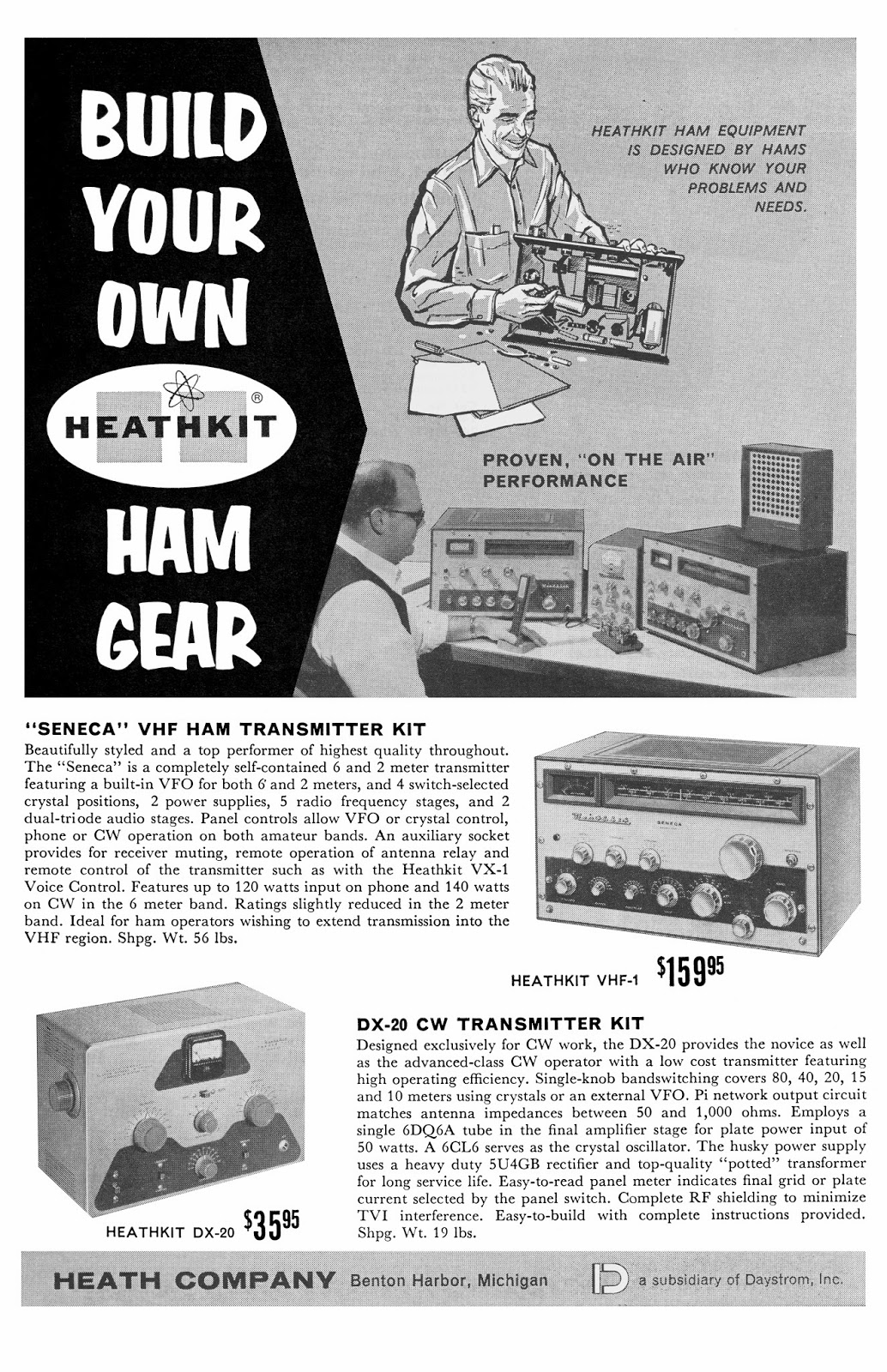 Vintage Audio Workshop: Restored Heathkit Ham Radio Advert From QST ...