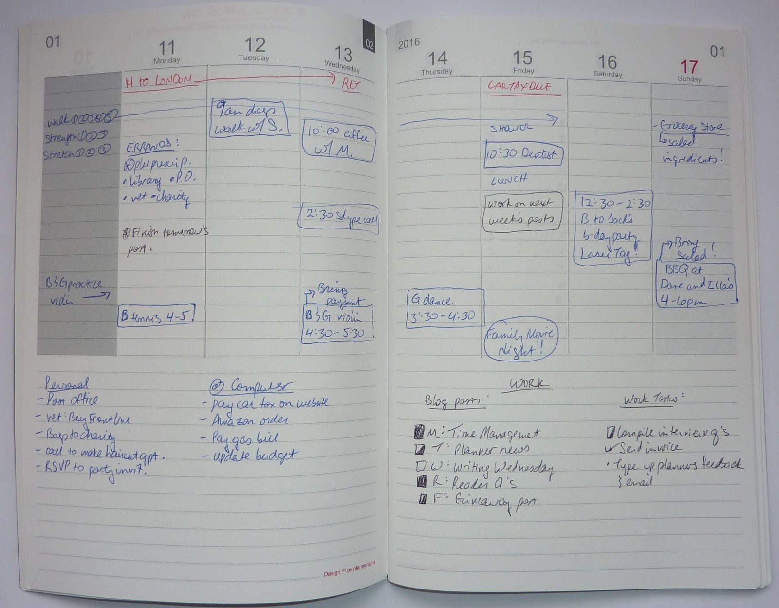Plannerisms: How to use the Weekly pages in your Plannerisms planner