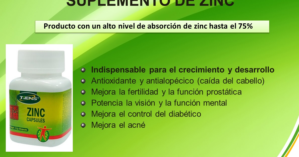 Productos Tiens Colombia: Capsulas de zinc alivian el resfriado común