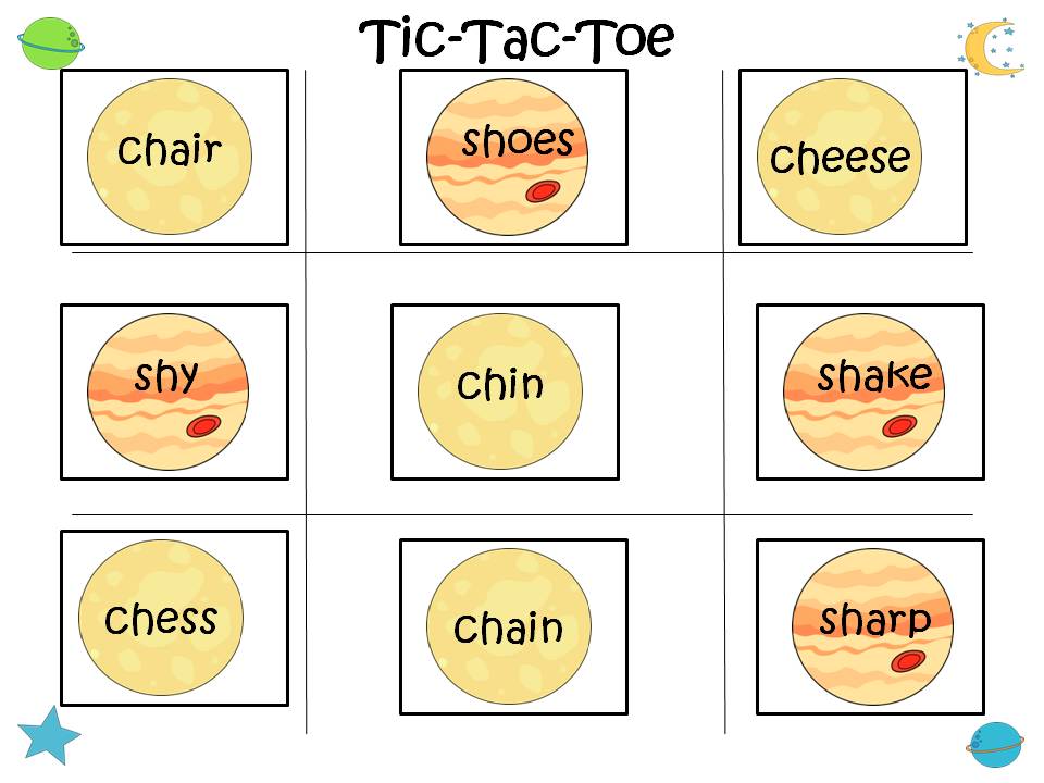 A Speechie's World: Tic-Tac-Toe SH and CH