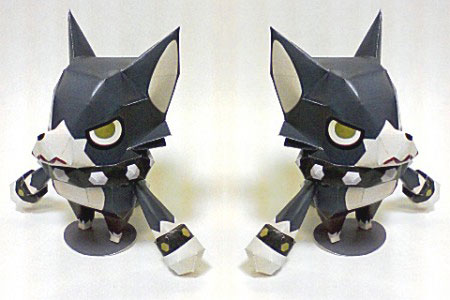 Papercraft - Ushimitsu Monstruo Spike the Werewolf - Papercraft4u ...