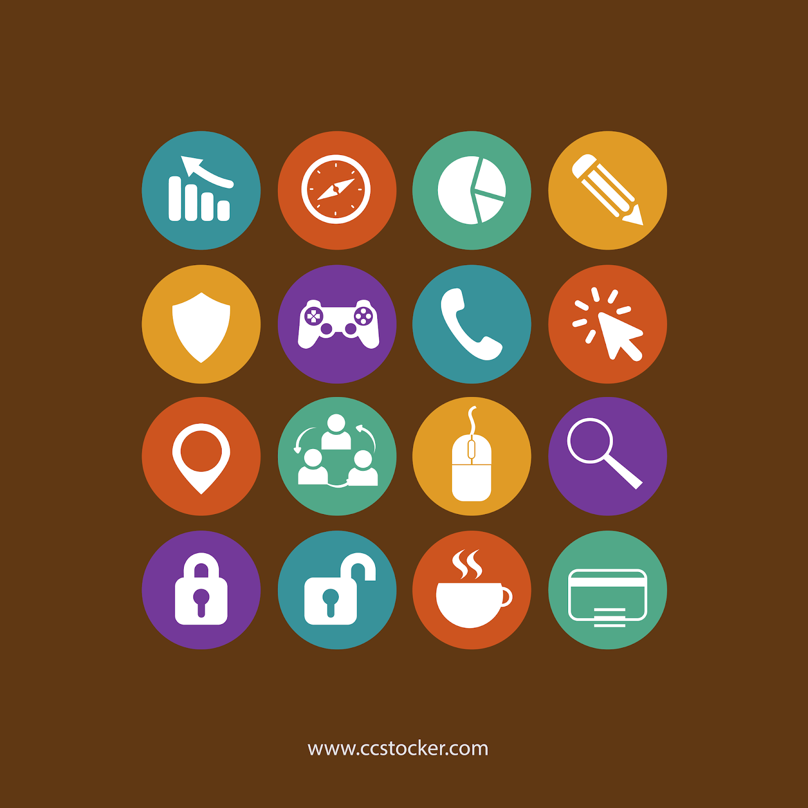 App icon set Flat - FREE STOCK FLAT ICON