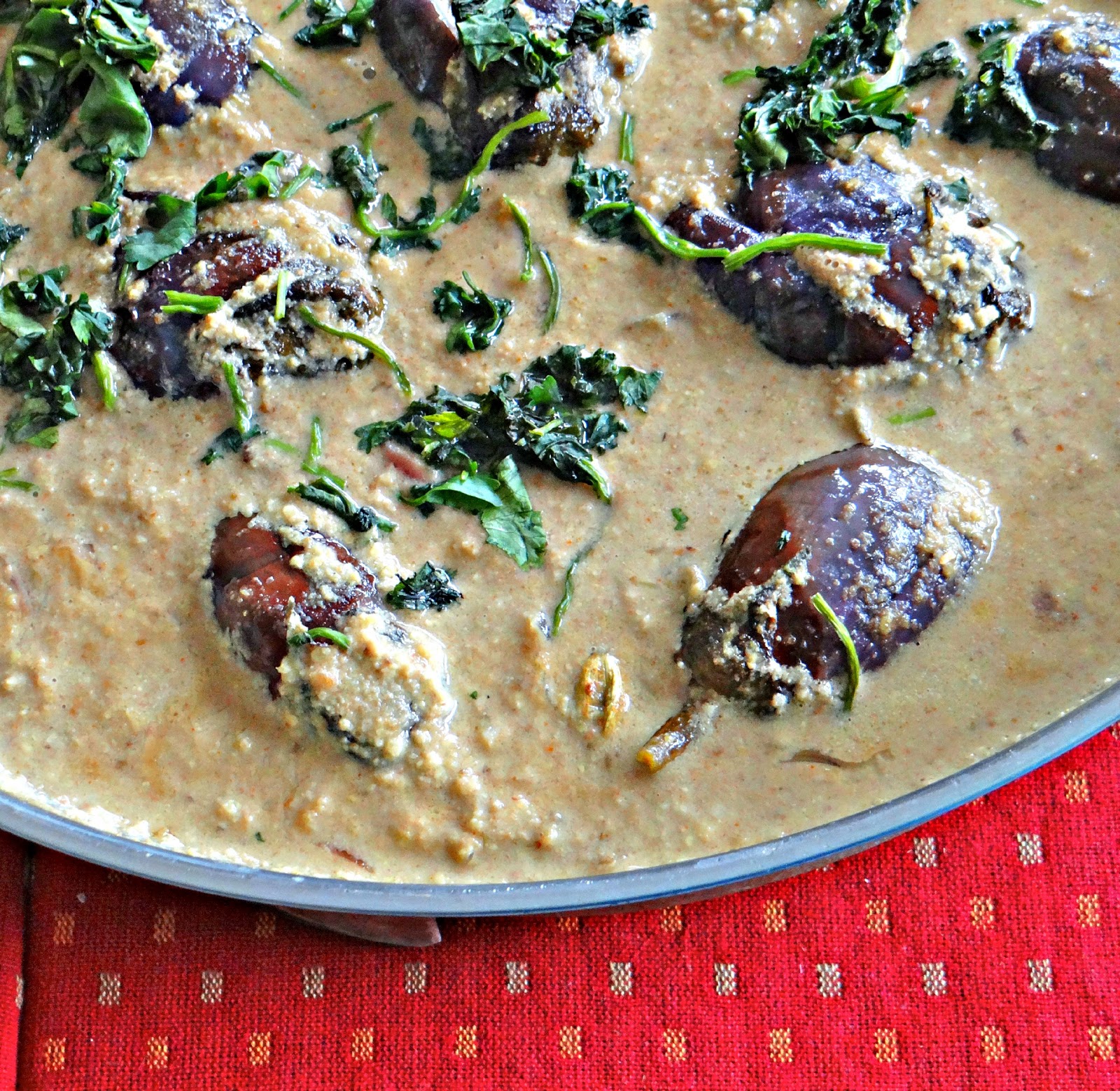 Bagara Baigan : Fried Eggplant In Peanut Sesame Sauce - Few Minute Wonders