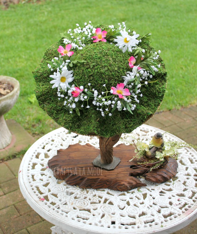 How to Make a Green Moss Hat - Crafts a la mode