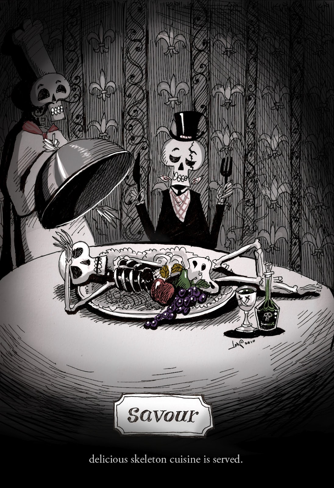 Illustration Friday – Mr. Skeleton | Carrousel Studio