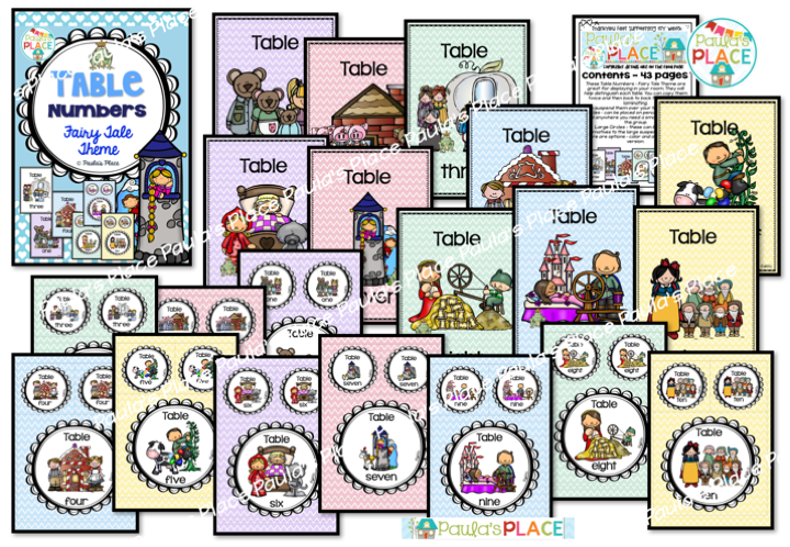 Paula's Place Teaching Resources: Classroom Decor - Fairy Tale Theme