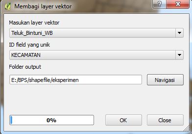 Memecah Peta Vektor Sesuai Dengan Atribut Yang Sama Menjadi Beberapa ...