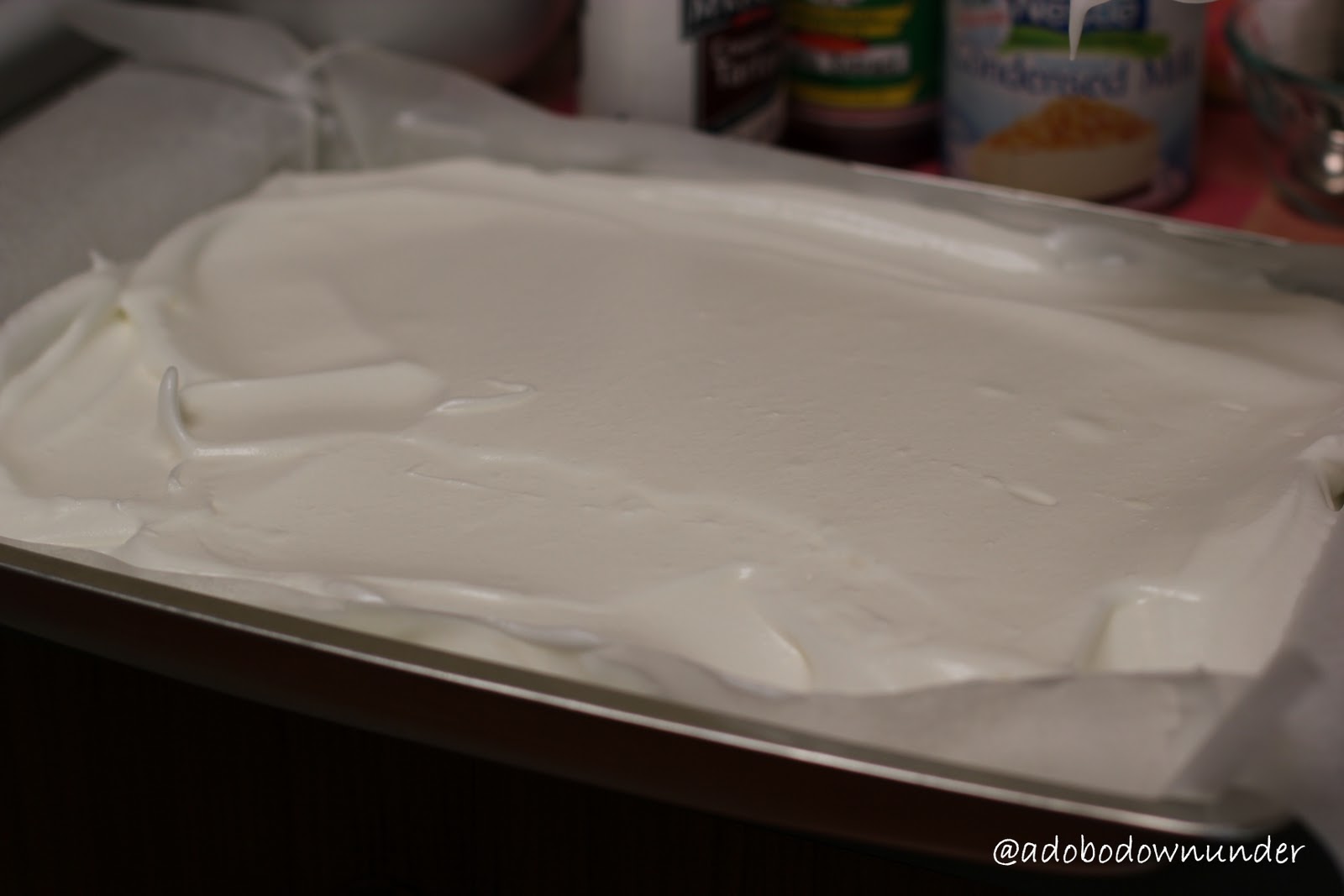 adobo down under: Brazo de Mercedes (Rolled meringue cake with custard ...