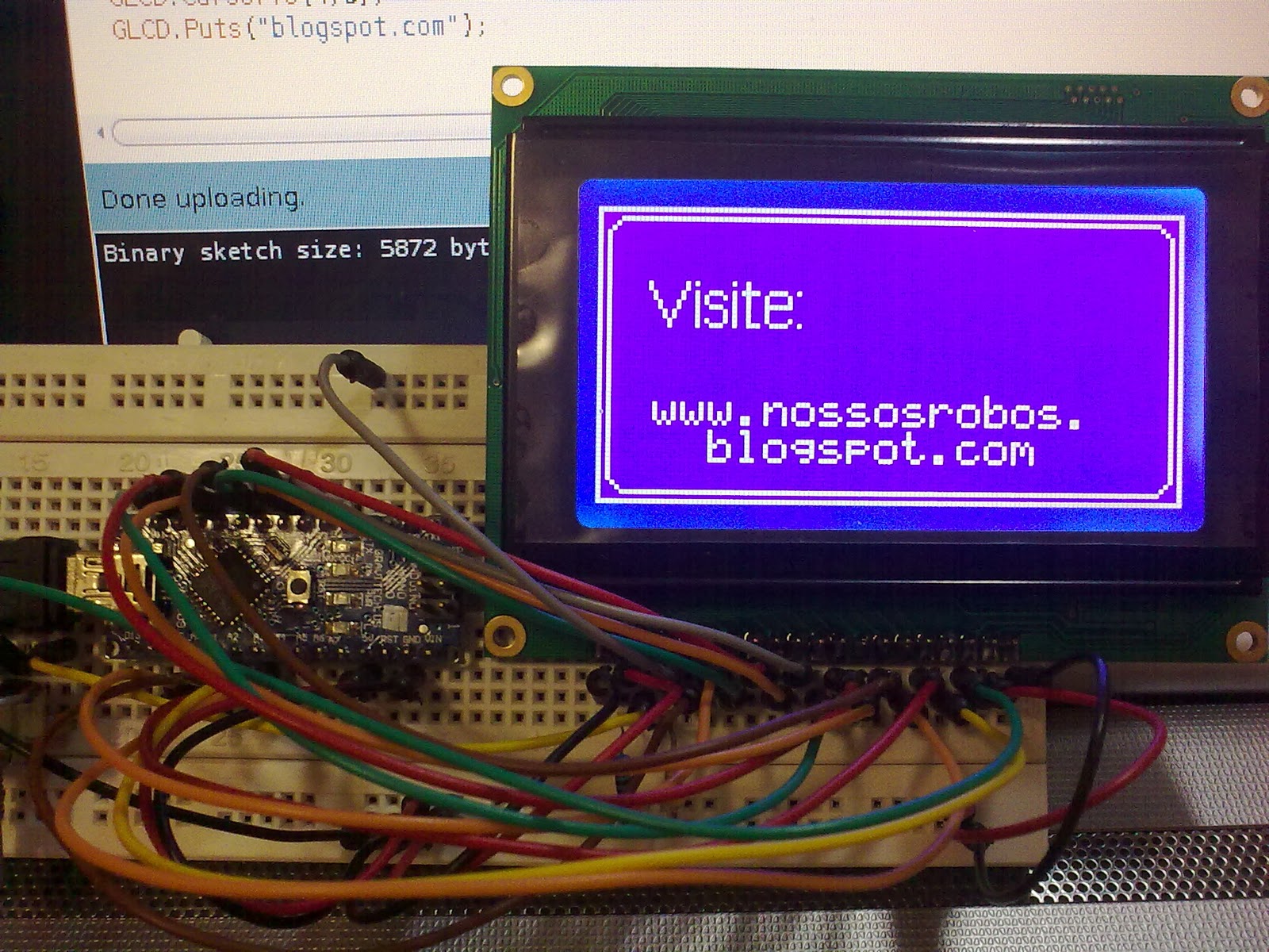 Nossos Robôs Lcd Para Seu Robô Com Arduino