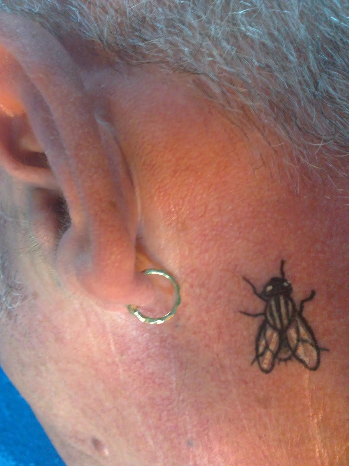 little fly tattoo - tatuaje de pequeña mosca - tatuagem pequena mosca