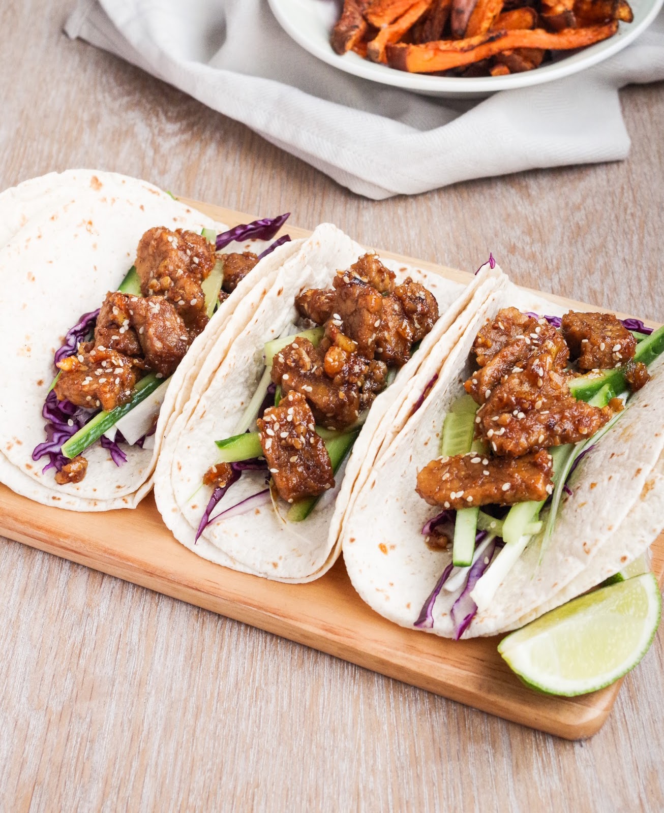 Orange Glazed Tempeh Tacos |Euphoric Vegan