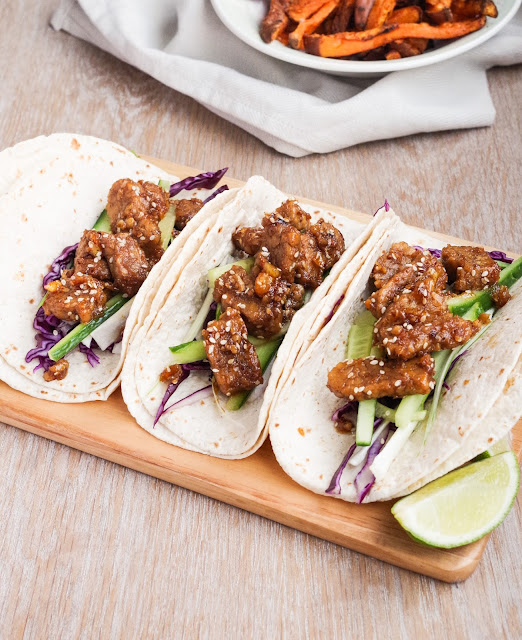 Orange Glazed Tempeh Tacos |Euphoric Vegan