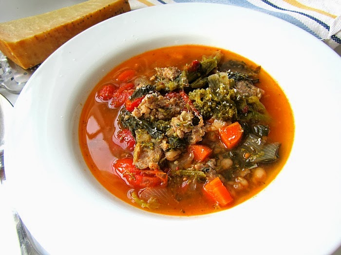 Bossy Soup: Broccoli Rabe, White Bean & Sausage