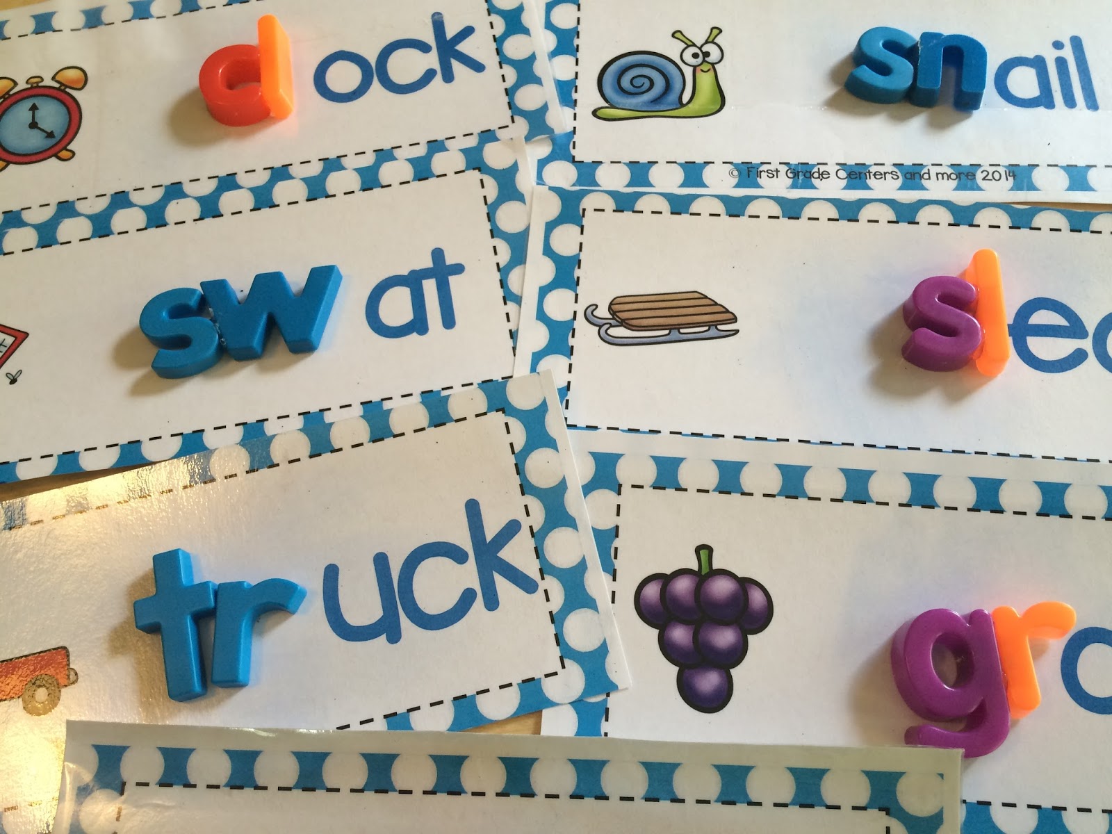 Beginning Consonant Blends - First Grade Centers and More