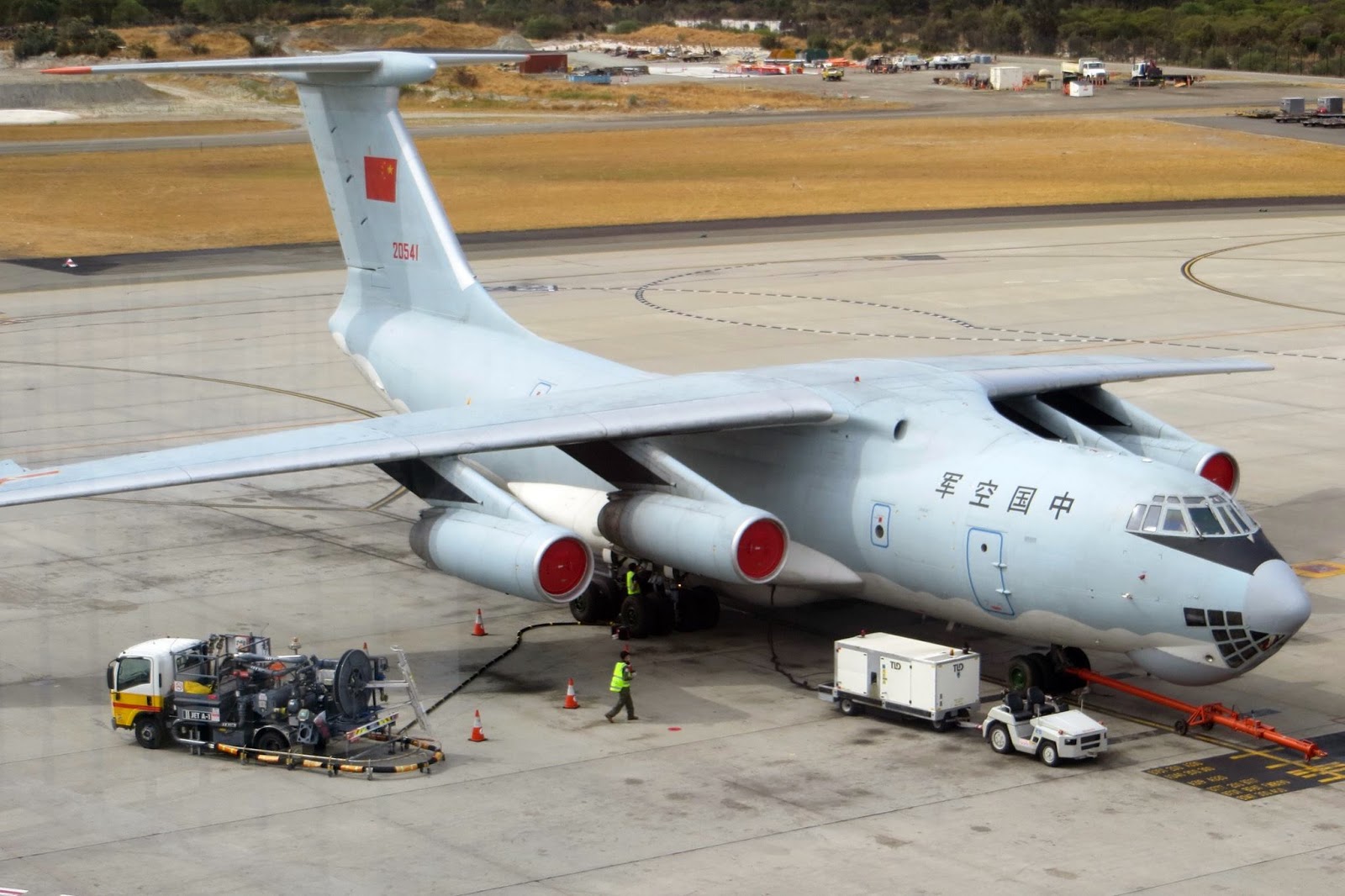 Perth Airport Spotter's Blog: PLAAF Ilyushin IL-76TD 20541 returning ...