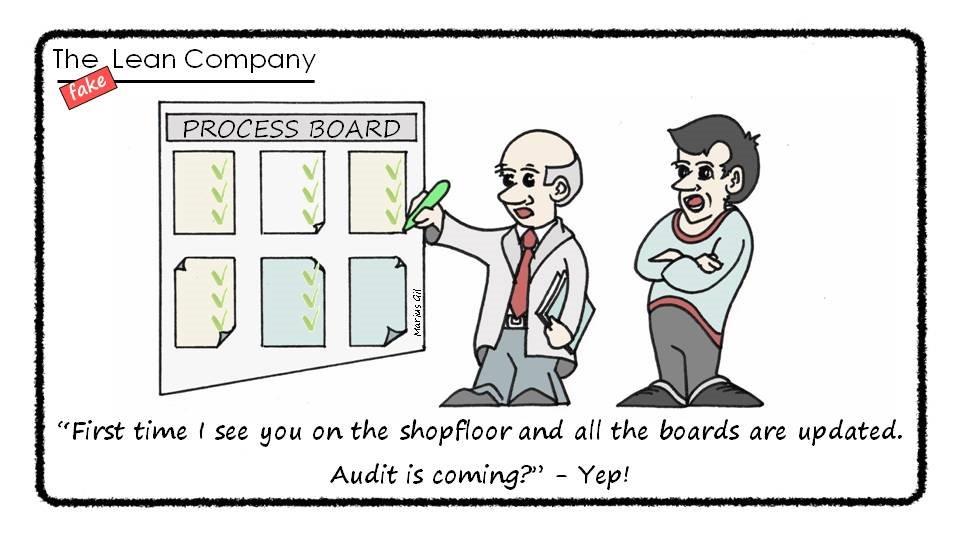 LEAN & SIX SIGMA & KAIZEN: Lean Cartoon: Audit is coming?