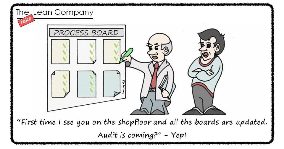 LEAN & SIX SIGMA & KAIZEN: Lean Cartoon: Audit is coming?