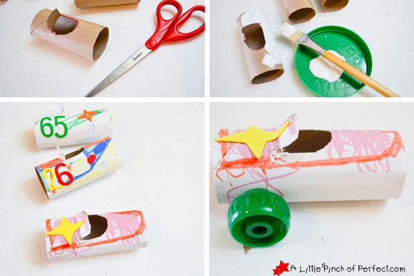 Craft and Play: Toilet Paper Roll Car Craft - A Little Pinch of Perfect