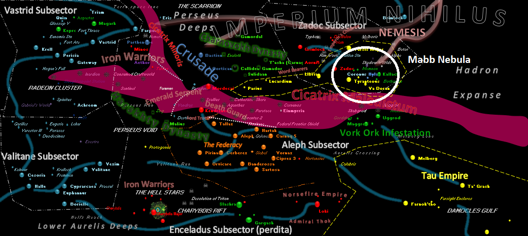 Aleph Sector 40K Campaign: Mabb Nebula & Tyndareous