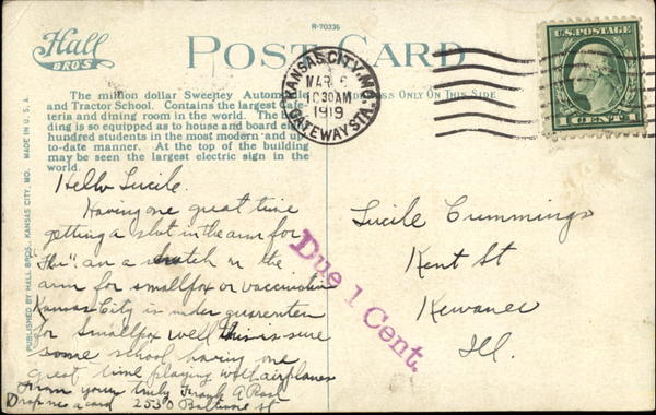 Brief Moments In Time: KC Vintage Postcards by http://www.cardcow.com