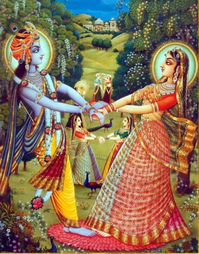 ADORANDO KRISHNA: Sri Krishna vasanta rasa [dança da rasa da primavera].