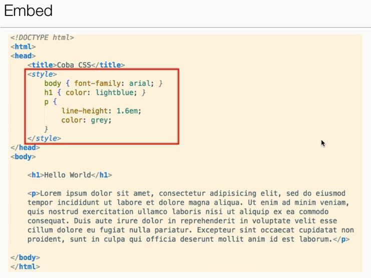 Tiga Cara Menempatkan File Css dalam Html - BOCAH WEB