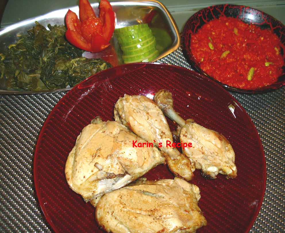 Karin's Recipe: Ayam Pop Padang (Steamed & Briefly Fried Chicken Padang ...