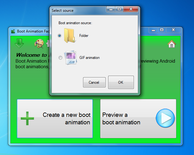 Android Gif için Boot Animation Programı